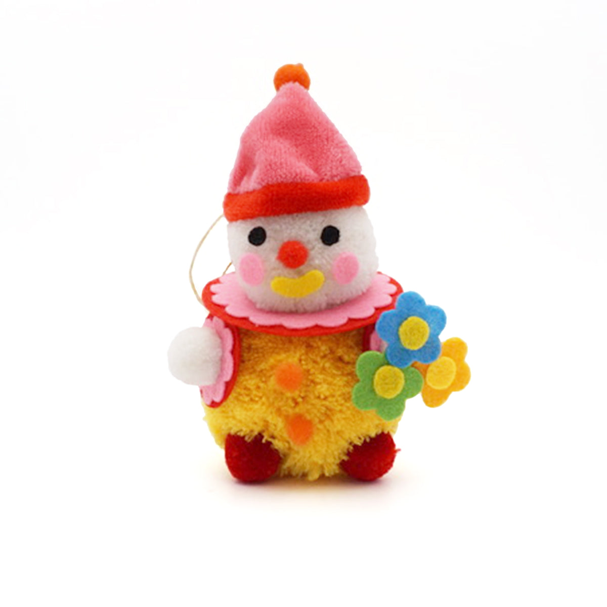 Clown with Flowers Pom Pom Ornament – Lucky Horse Press